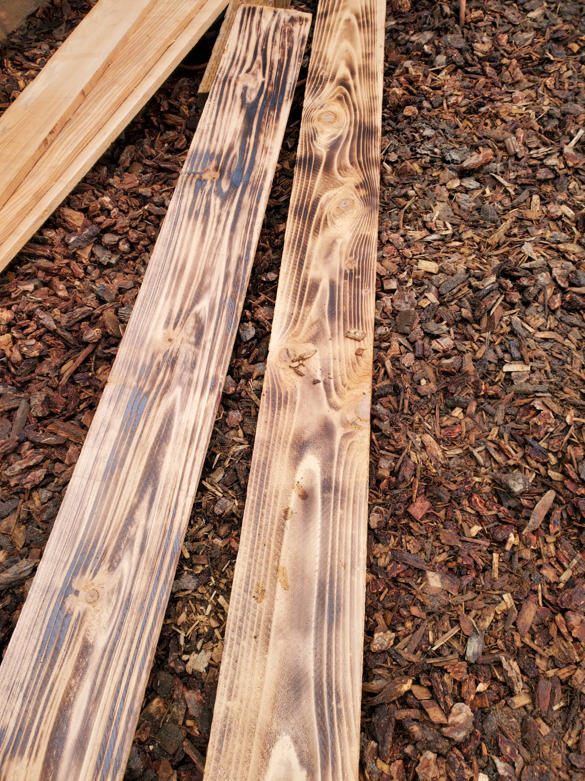 Burnt Cedar Boxes - Aloe's Landscape & Maintenance